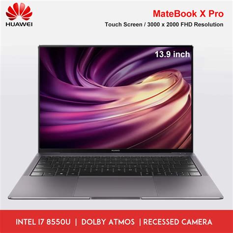 Original Huawei Matebook X Pro Laptop Touch Screen Windows Intel Core I U I U Gb
