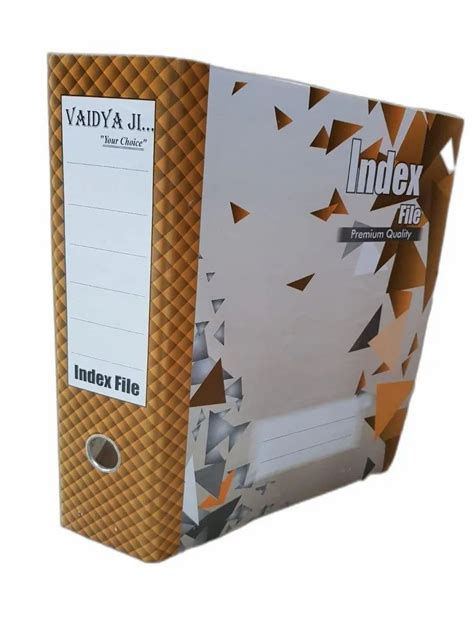 Cardboard Paper Multicolor Index File Laminated For Office Paper Size Multiple Sizes At Rs 50