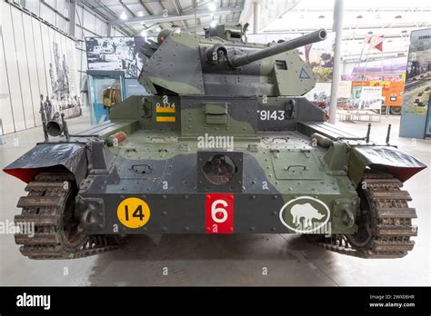 Bovington Dorset United Kingdom August 8th 2023 An A13 Cruiser Mark 3 Tank From The Second World