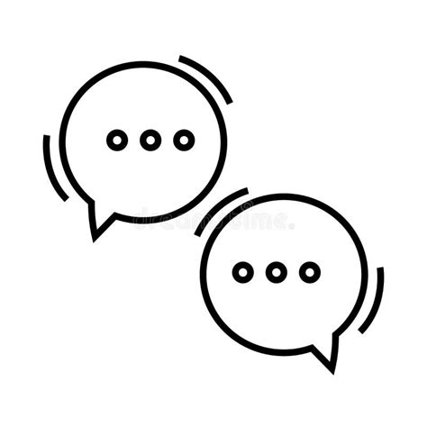 Communication Skills Line Icon Concept Sign Outline Vector Illustration Linear Symbol Stock