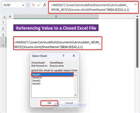 Excel Vba Getting The Cell Value From Another Workbook Without Opening