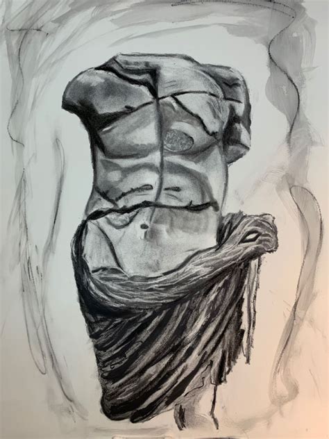 Statue Drawing Sketches Male Sketch Drawings