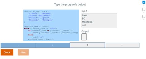 solved type the program s output 2 input 3