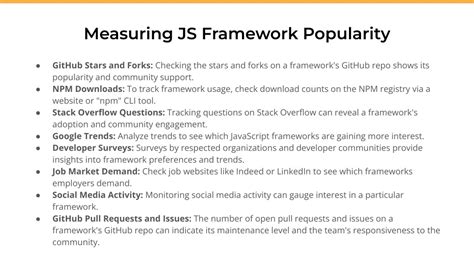 Ppt Javascript Frameworks Popularity Powerpoint Presentation Free