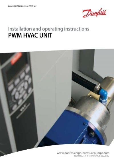 Installation And Operating Instructions Pwm Hvac Unit Danfoss