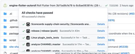 luci post submit results aren t reported to github · issue 106902 · flutter flutter · github