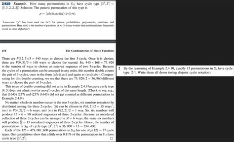 Solved 2 4 10 Example How Many Permutations In S12 Have Chegg Com