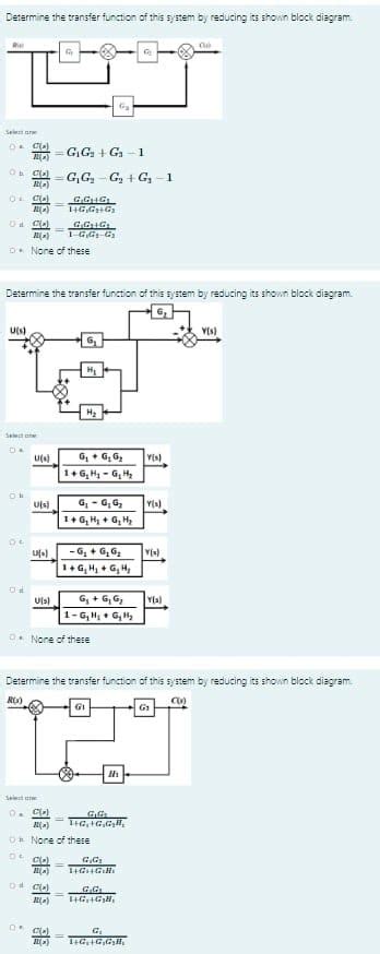 Solved Solve The 3 ﻿control System Cource Problem Please