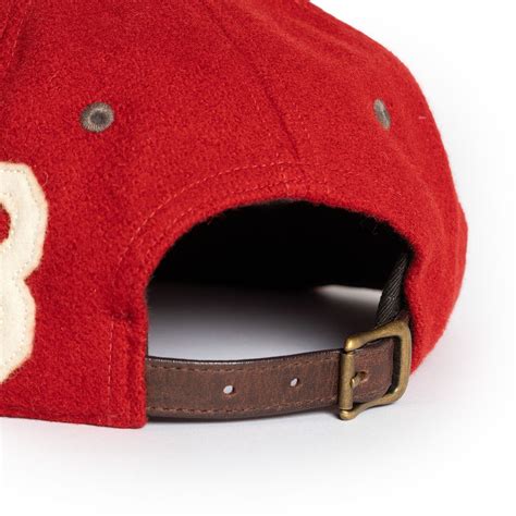 Rrl By Ralph Lauren Logo Patch Wool Blend Felt Ball Cap Red One Size