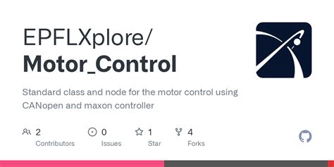 Github Epflxplore Motor Control Standard Class And Node For The Motor Control Using Canopen
