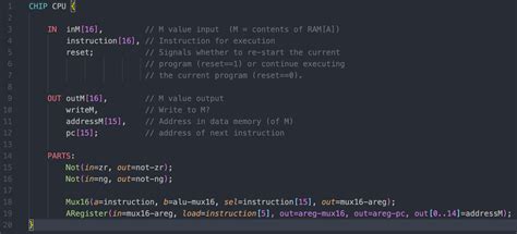 Syntax Highlight Issue · Issue 1 · Leafvmaplevscode Nand2tetris · Github