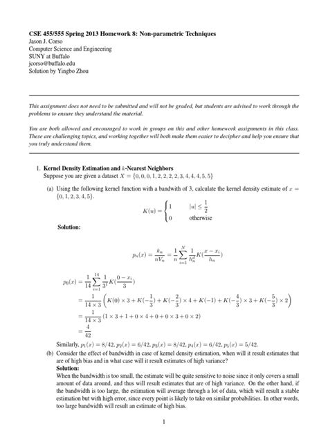 Homework Nonprm Solution Pdf Estimation Theory Image Segmentation
