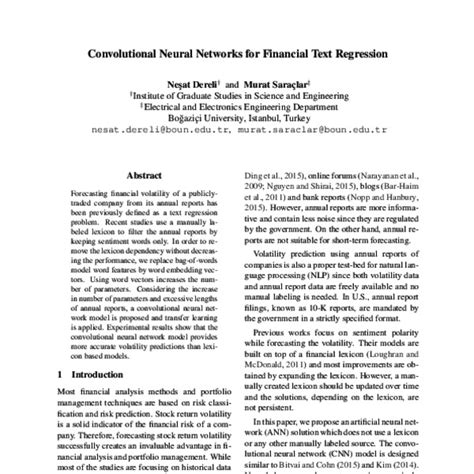 Convolutional Neural Networks For Financial Text Regression Acl Anthology