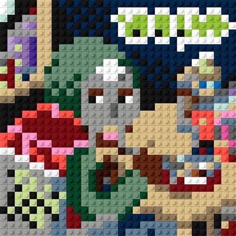 Mf Doom Pixel Art Grid