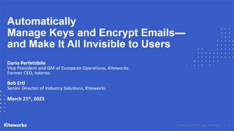 Make Your Email Encryption Invisible To End Users