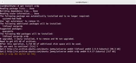 [ubuntu] installation and configuration of xrdp tech hyme