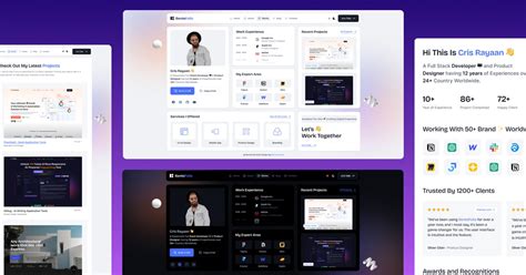 Tailwind Css Personal Portfolio Html Template Site Templates Ft Portfolio And Tailwindcss Envato