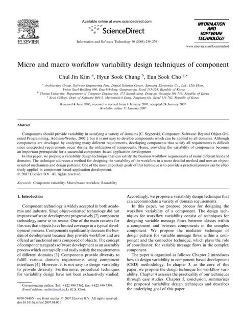 Pdf Micro And Macro Workflow Variability Design Techniques Of