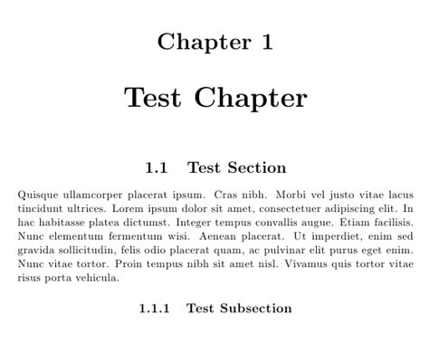 Sectioning Centering Chaptersectionsubsection Tex Latex Stack