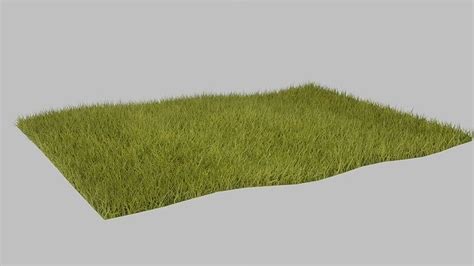 3d Model Grass For Render Vr Ar Low Poly Cgtrader