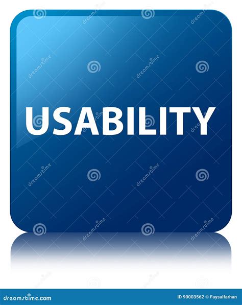 Usability Blue Square Button Stock Illustration Illustration Of Usability Service