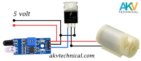 Automatic Water Tap Sensor Circuit Diagram