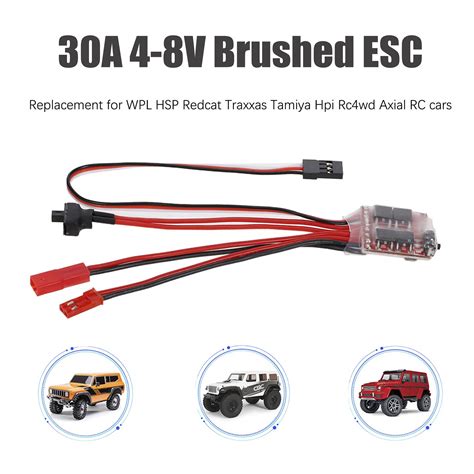 Rc Auto 30a Esc Geborsteld Voorwaartse Achterrem Dual Way Esc Motor