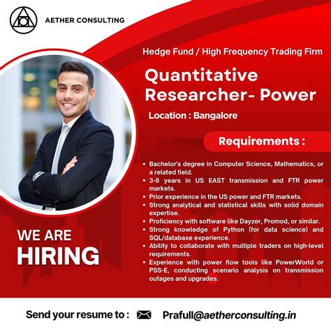 Aether Consulting On Linkedin Hiringnow Quantitativeresearch Powermarkets Energysector Ftr