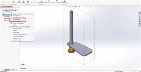 Create Component Patterns In SOLIDWORKS Large Design Review Mode