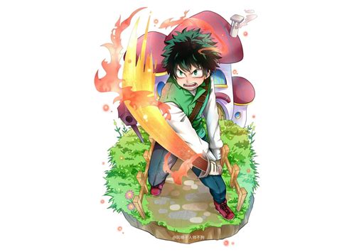 Download Wallpaper Sword Guy Boku No Hero Academy Midori Isuku