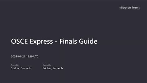 Osce Express Session 5 Ethics Professionalism Content Medall