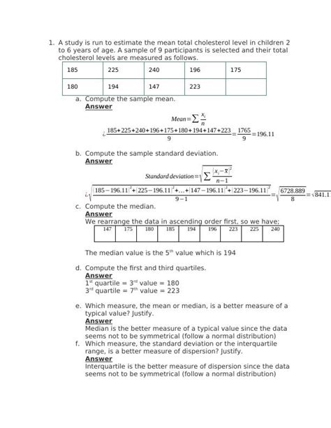 Biostatistics Assignment Statistical Analysis Solution