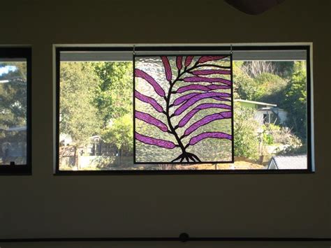 Close Up Of The Kelp Forest Stained Glass Window