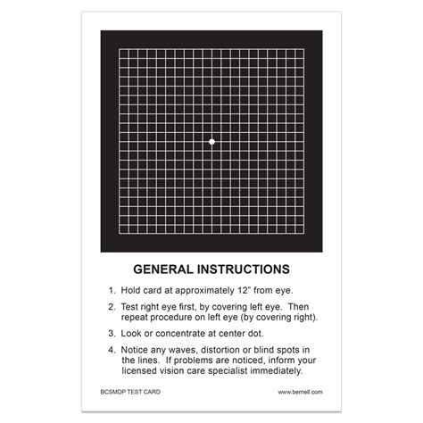 Printable Amsler Grid Chart