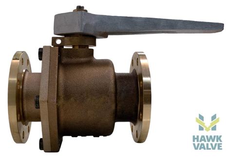 Bronze Ball Valve Flanged Navy Mil V 24509 Hawk Valve