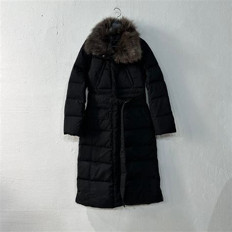 시슬리 폭스퍼 오리털 벨트 롱패딩 헬로마켓