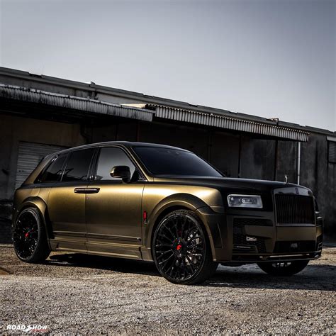 Widebody Rolls Royce Cullinan Rs Edition Rides Satin Gold Dust On Black
