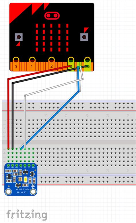 Use Makecode To Program The Microbit With A Tcs34725 Colour Sensor