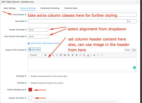 Table Styling And Css Selectors Using Ninja Tables