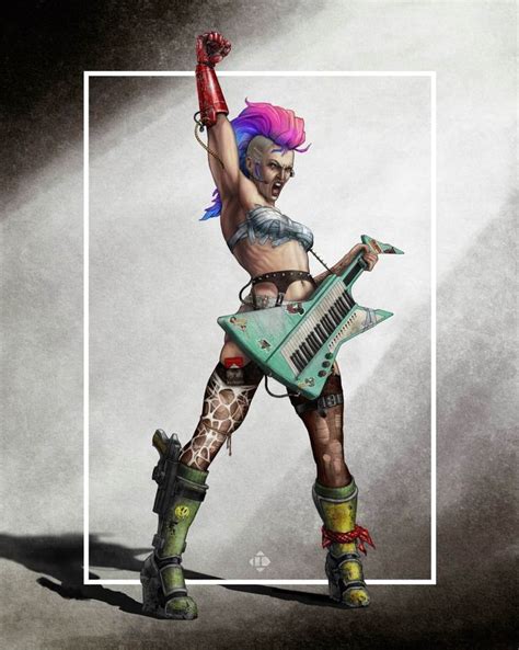Artstation Cyberpunk 2020 Rockergirl Character Art Cyberpunk 2020