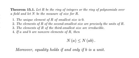 Solved Theorem Let R Be The Ring Of Integers Or The Chegg Com