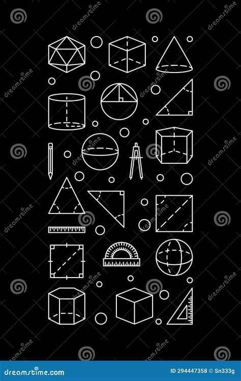 Trigonometry Vector Colorful Banner Or Illustration
