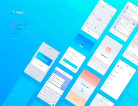 React Safety App On Behance