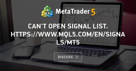 Cant Open Signal List Ensignalsmt5 Options