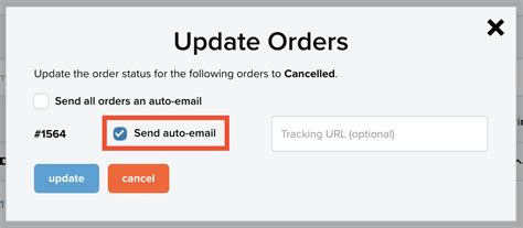 Cancelling An Order