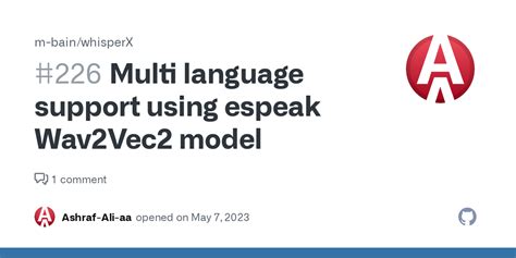 Multi Language Support Using Espeak Wav2vec2 Model · Issue 226 · M