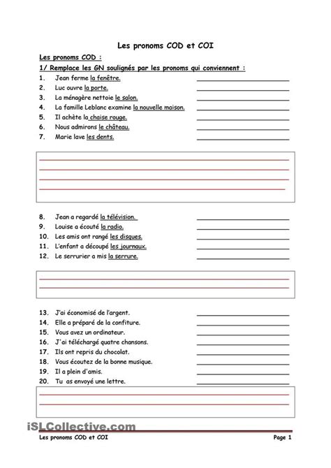 Exercice Cod Et Coi Cm2 Esam Solidarity