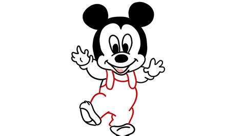 Cute Mickey Mouse Drawing Easy