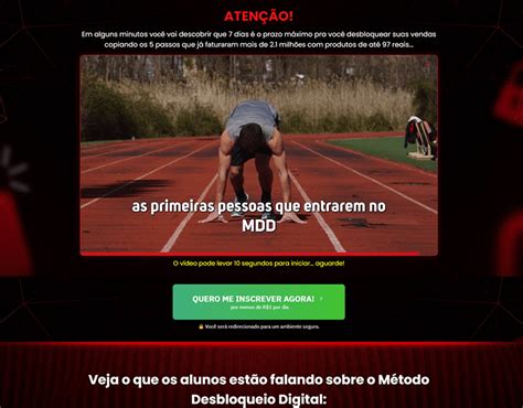 Página De Vendas Com Vsl Método Desbloqueio Digital On Behance