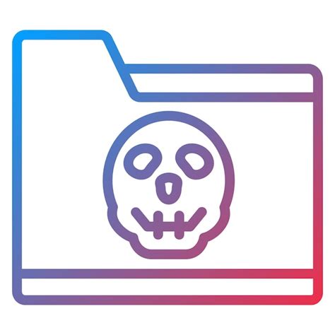 Premium Vector File Hacked Icon Style